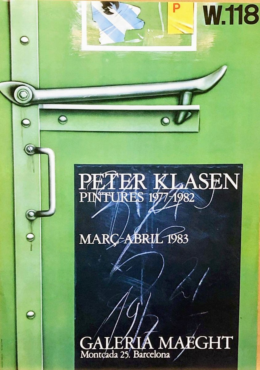 Peter Klasen, The Green Door, 1983, Original Lithographic Poster for ...