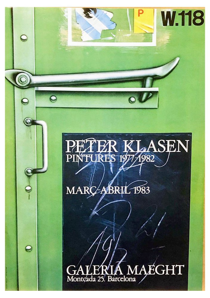 Peter Klasen, The Green Door, 1983, Original Lithographic Poster for ...