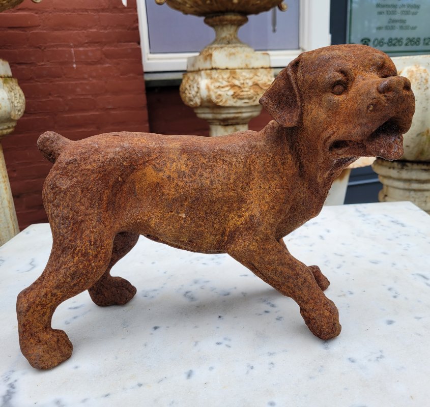 Cast Iron Sculpture of Dog for sale at Pamono
