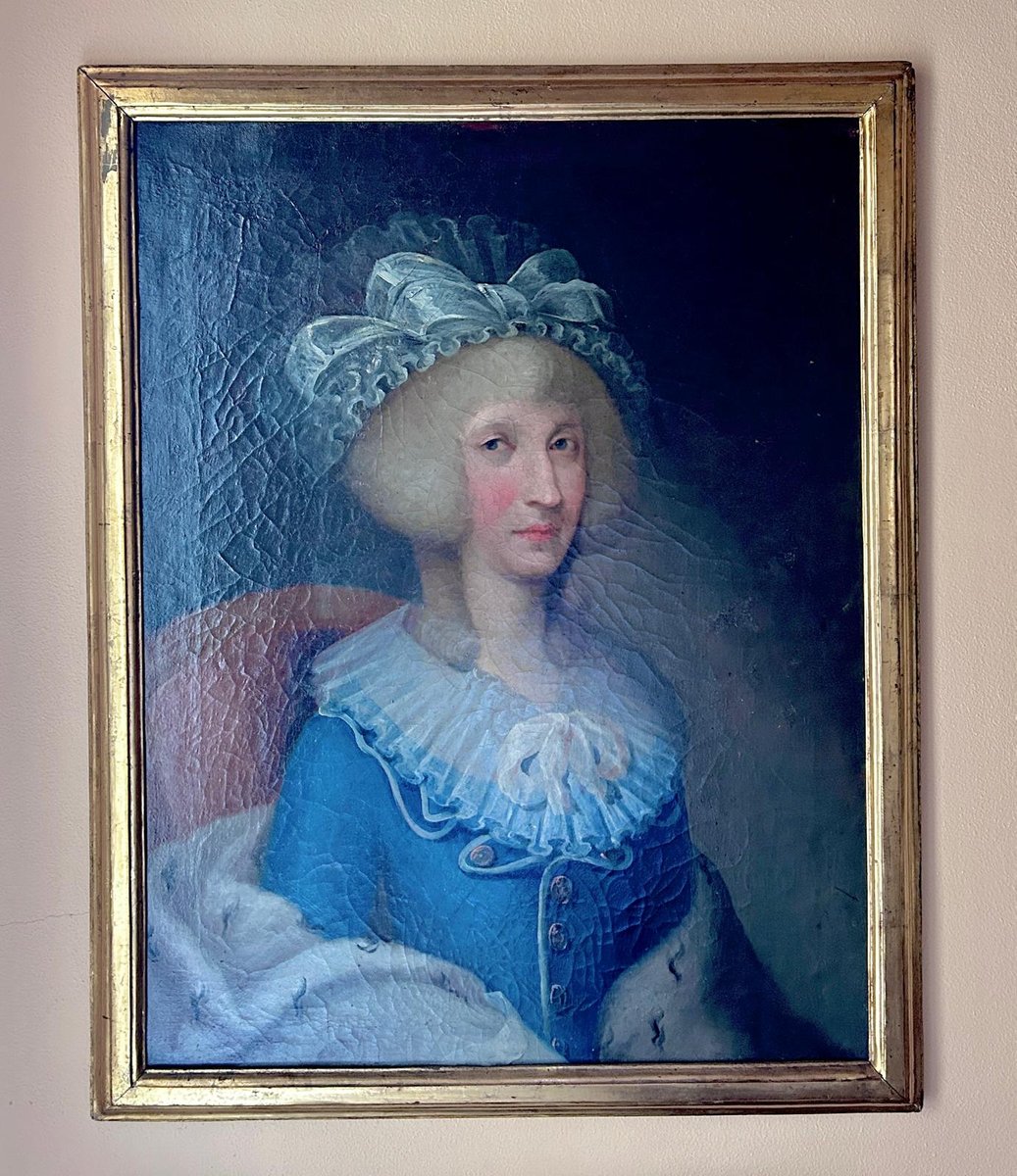 French Artist, Royal Lady Portrait, 1700s, Oil on Canvas for sale at Pamono