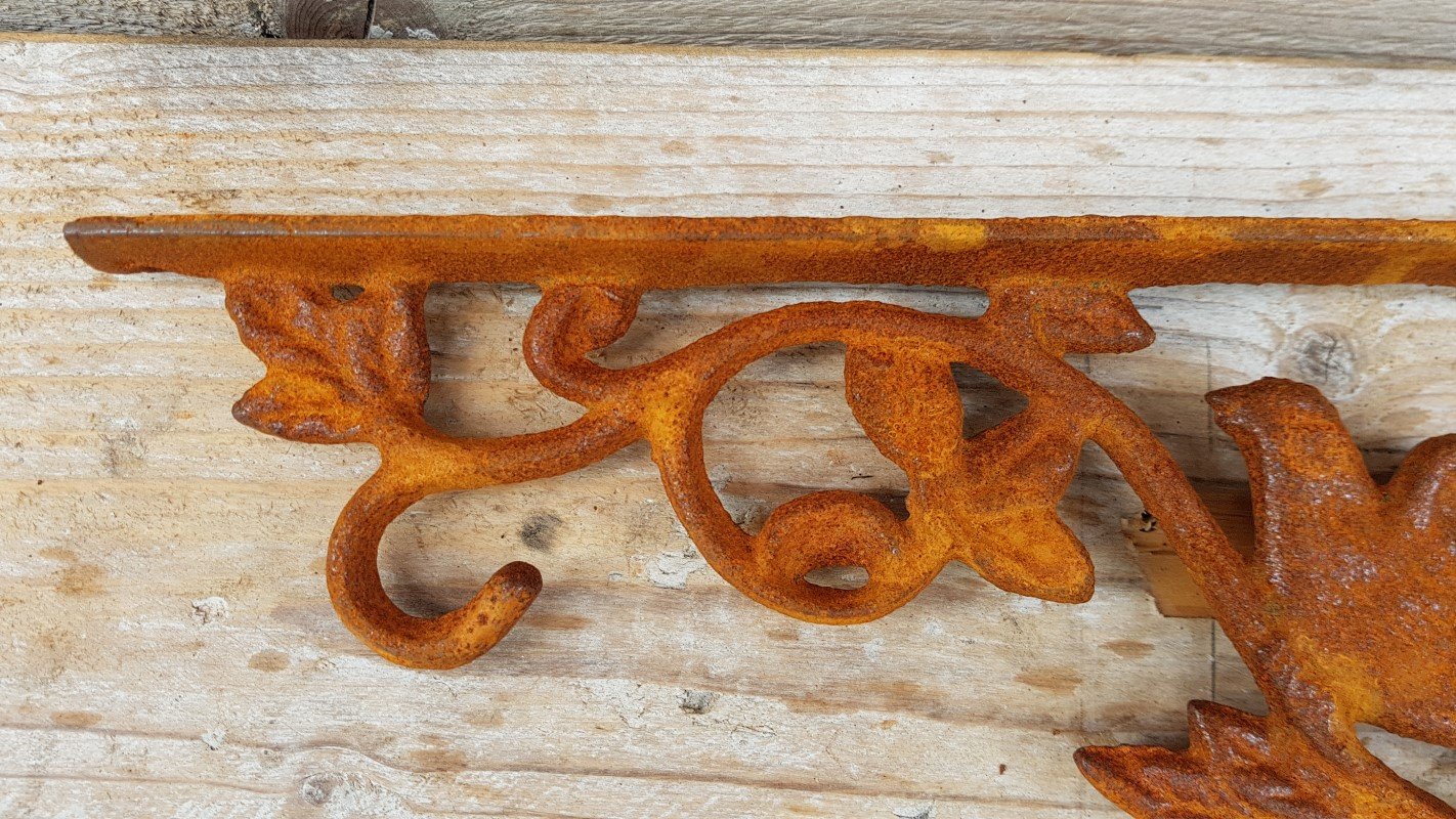 Cast Iron Shelf Bracket Shelf Support with Bird for sale at Pamono