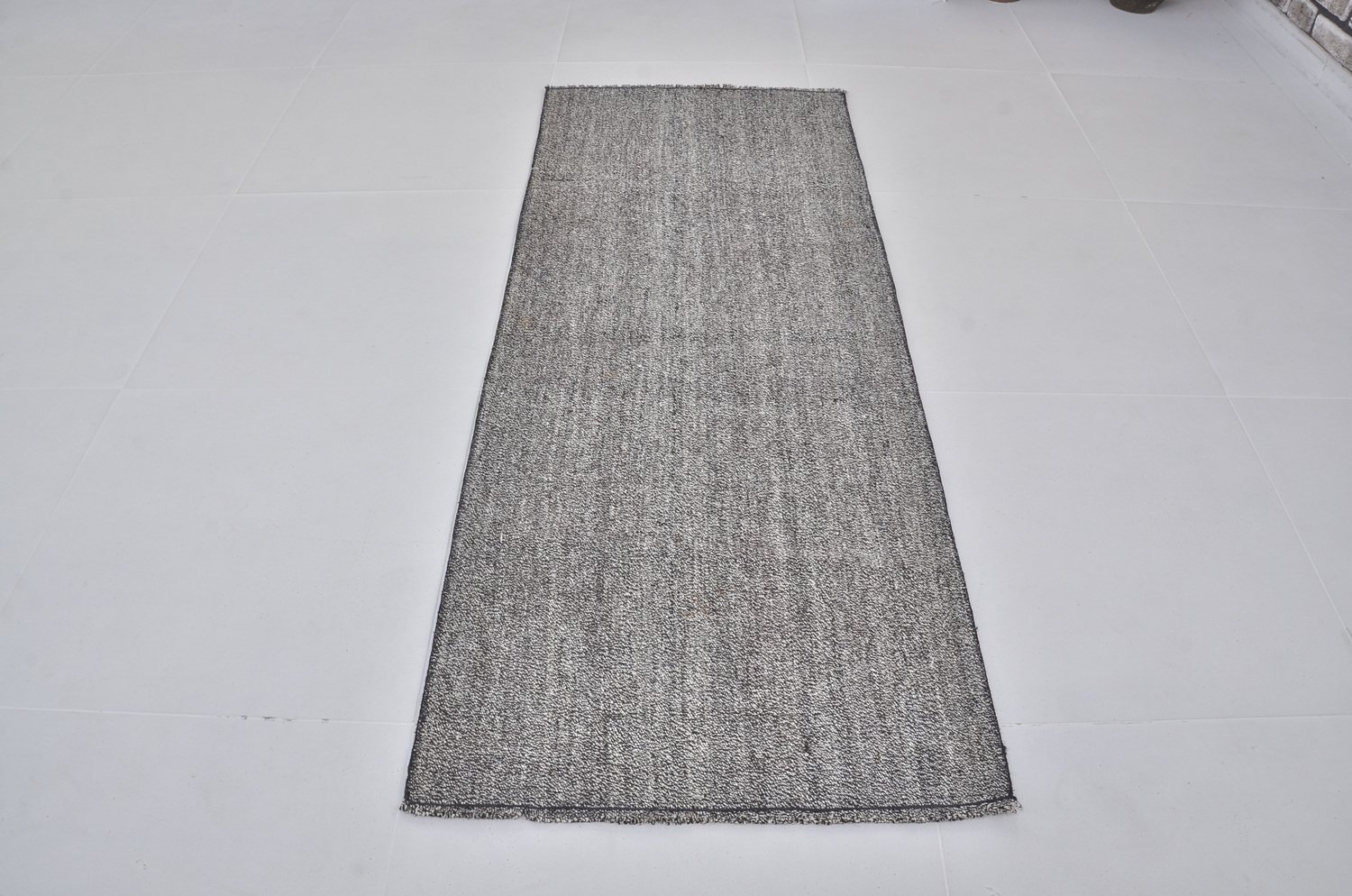 Natural Grey Runner Rug, 1960s for sale at Pamono