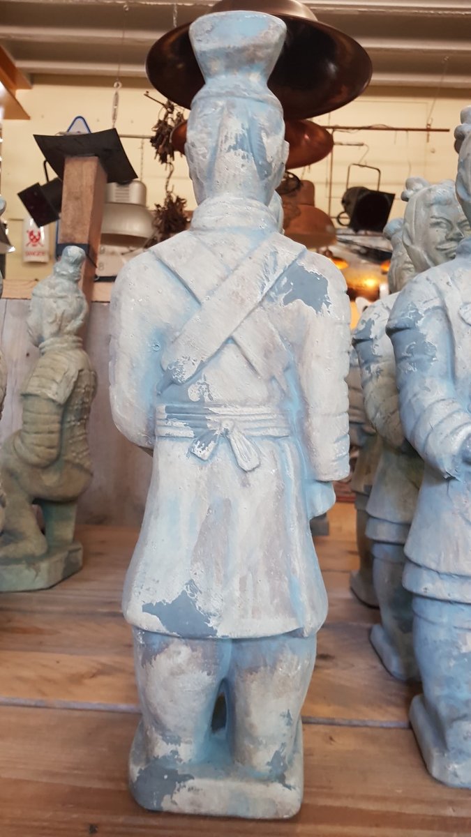 Chinese Terracotta General Warrior Soldier Statue for sale at Pamono