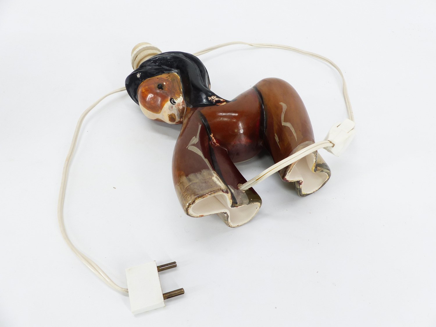 Zoomorphic Ceramic Bedside Lamp, 1950s for sale at Pamono