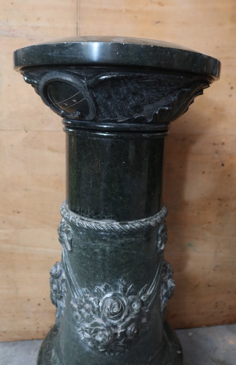 Marble Column Saddle Revolving Base, 1890s for sale at Pamono