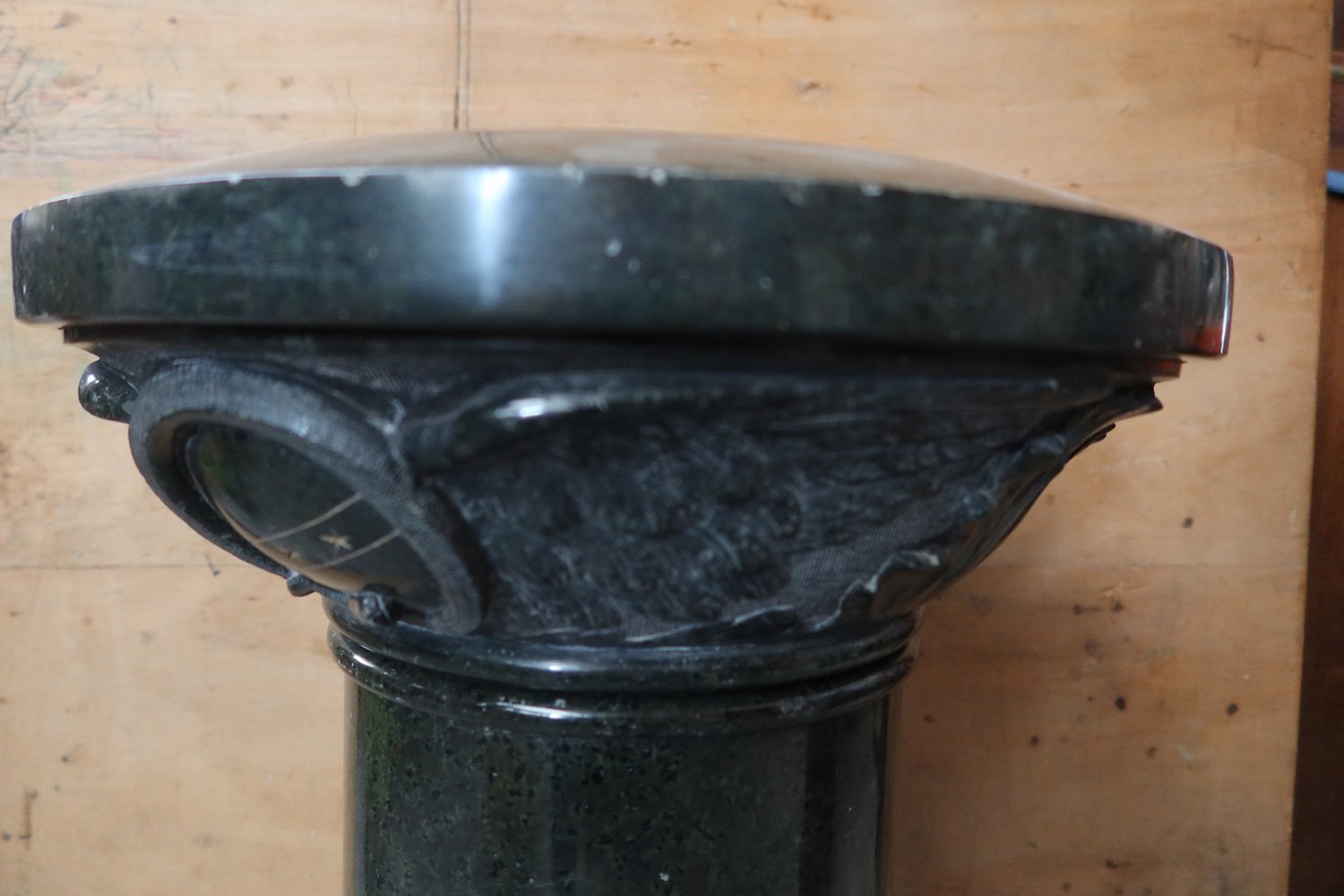 Marble Column Saddle Revolving Base, 1890s for sale at Pamono