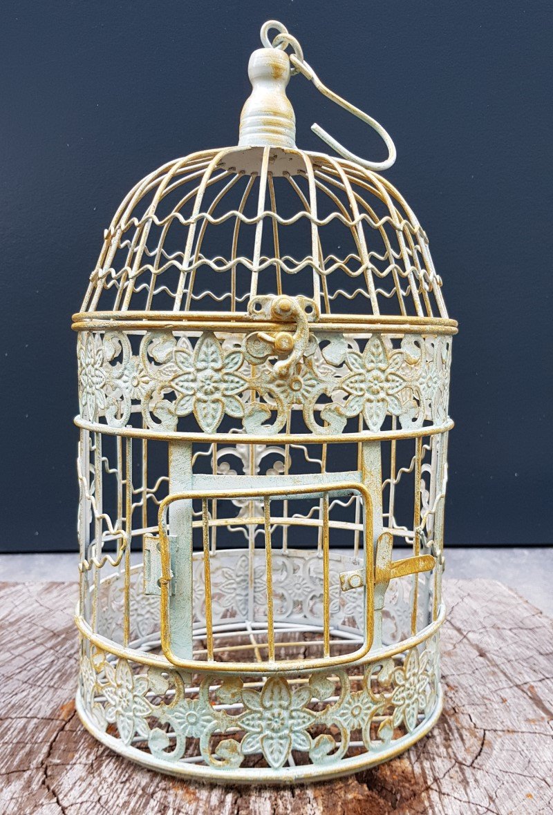 Large French Metal Bird Cage for sale at Pamono