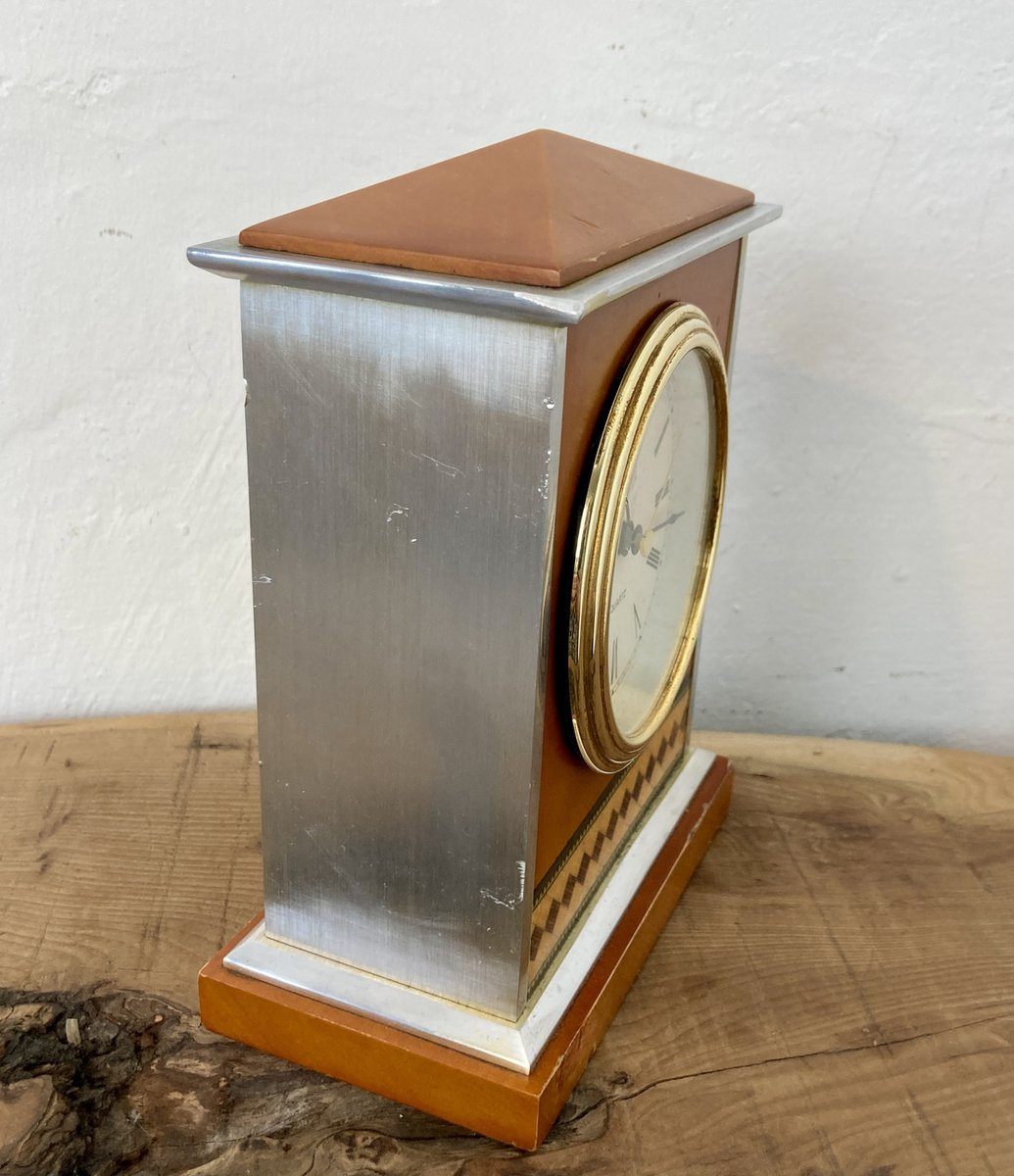 Vintage Art Deco Mantle Clock, 1883 for sale at Pamono