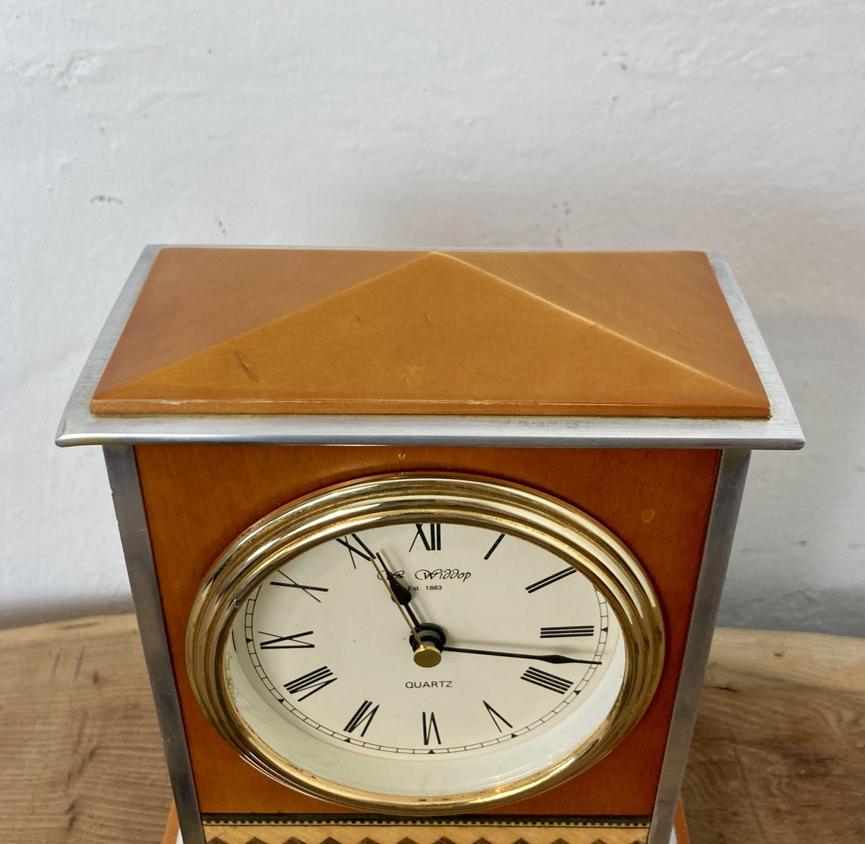 Vintage Art Deco Mantle Clock, 1883 for sale at Pamono
