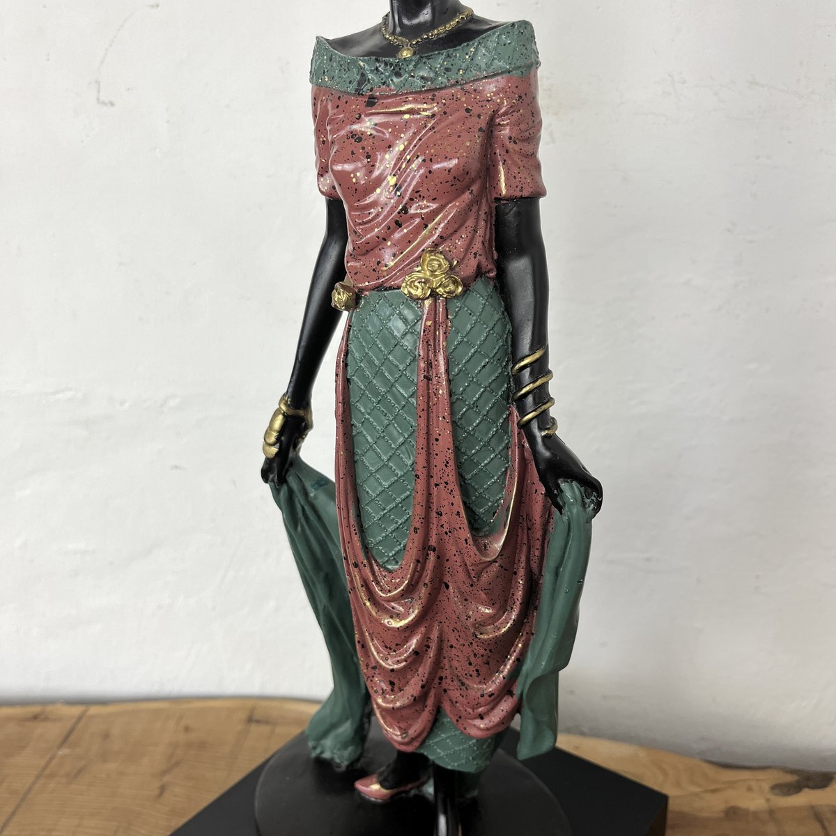 Vintage Art Deco Lady Figure, 1970s for sale at Pamono