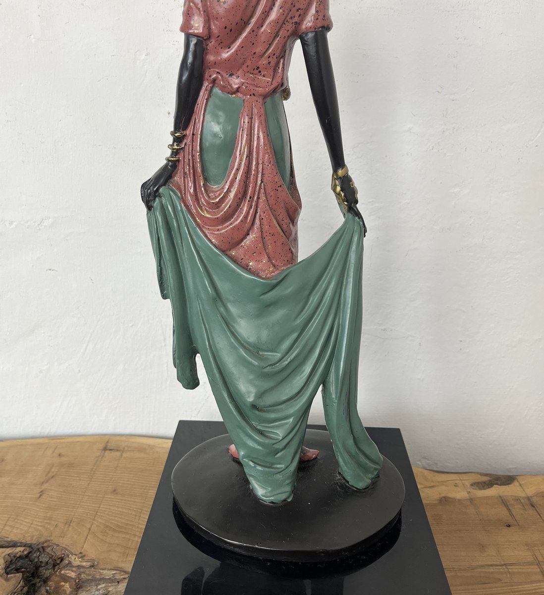 Vintage Art Deco Lady Figure, 1970s for sale at Pamono
