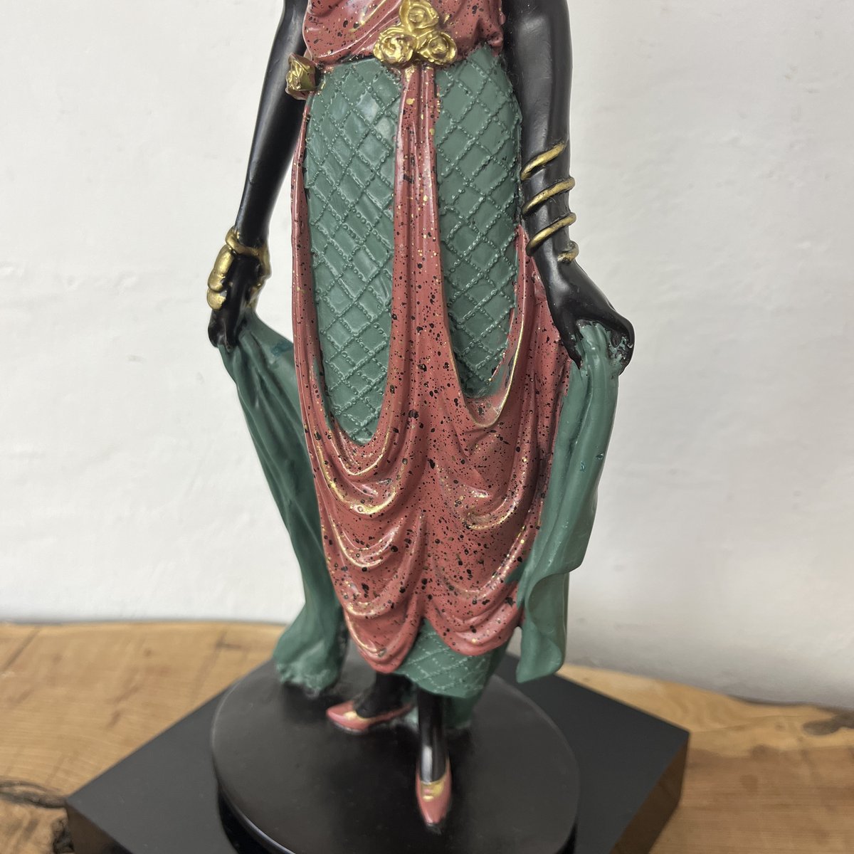 Vintage Art Deco Lady Figure, 1970s for sale at Pamono