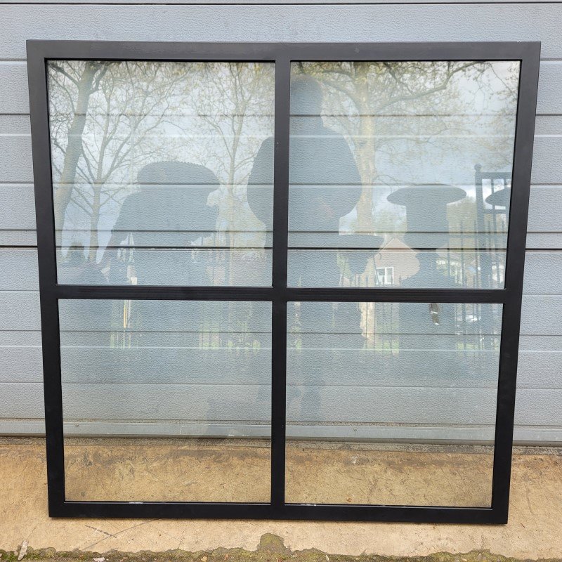 Large Steel Window Frame in Black for sale at Pamono