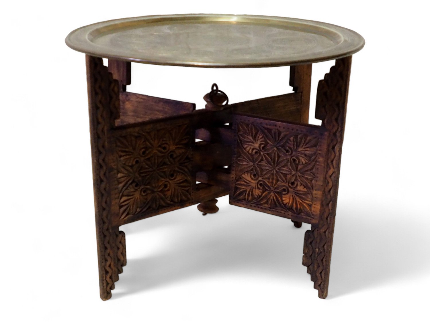 Orient Islamic Hammer Engraved Table Tray, 1940s for sale at Pamono