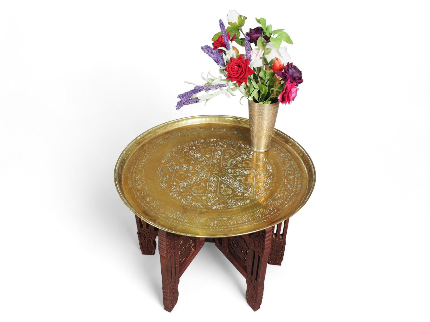 Orient Islamic Hammer Engraved Table Tray, 1940s for sale at Pamono