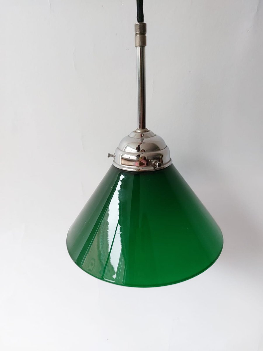 Vintage Green Ceiling Lamp for sale at Pamono