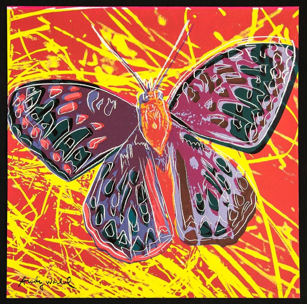 Andy Warhol 'Butterfly' Offset Lithograph, 1980s, Ink & Paper , 1980s ...