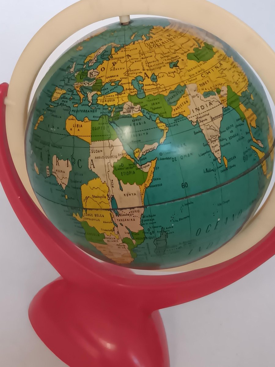 Vintage Space Age Earth Globe, 1960s for sale at Pamono