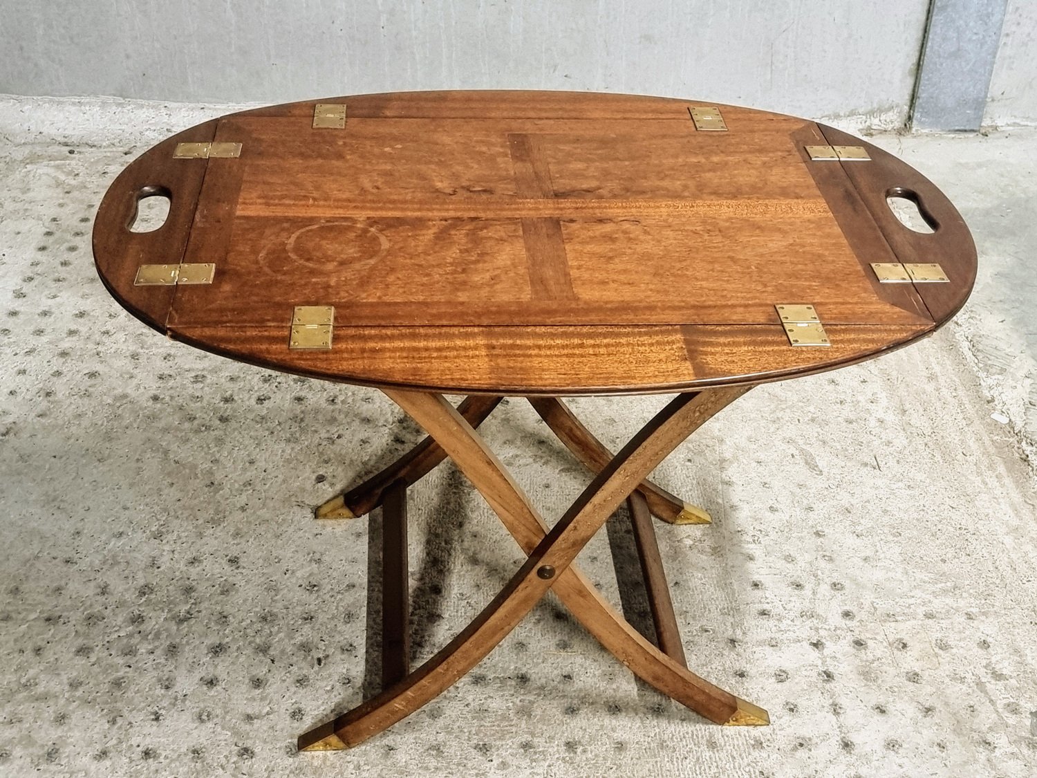 Vintage Butler Tray Nautical Side Table in Mahogany, 1960s for sale at ...