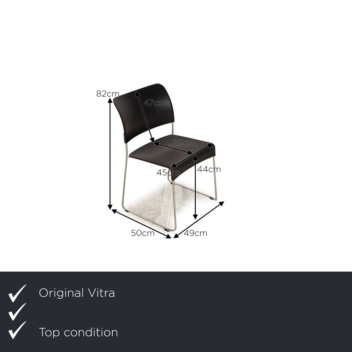 Sim Plastic Chairs from Vitra, Set of 6 for sale at Pamono