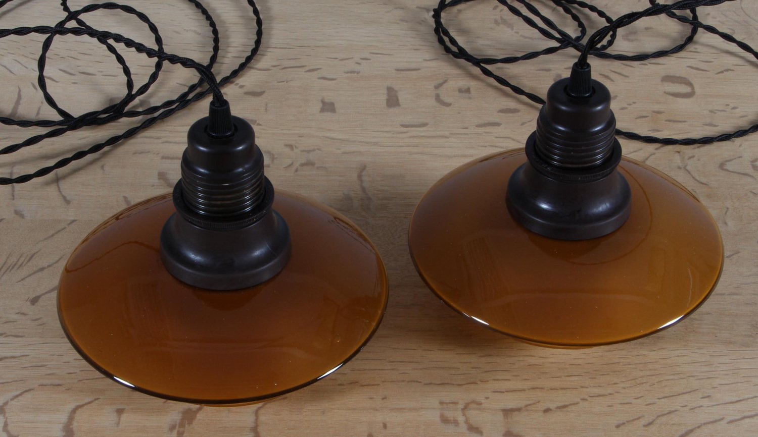 Mid-Century Early Amber Poul Henningsen Ph 2/2 Pendant attributed to ...