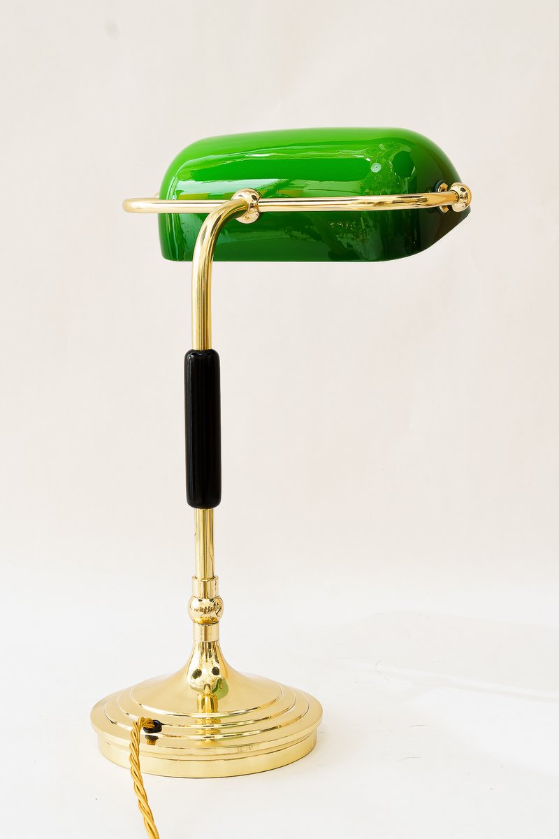 Art Deco Banker Lamp, 1920s for sale at Pamono