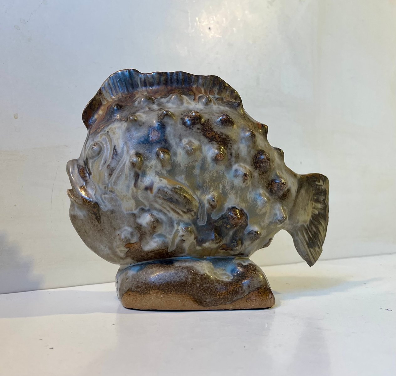 Midcentury Lumpfish in Glazed Stoneware from Axella Denmark, 1970s for ...