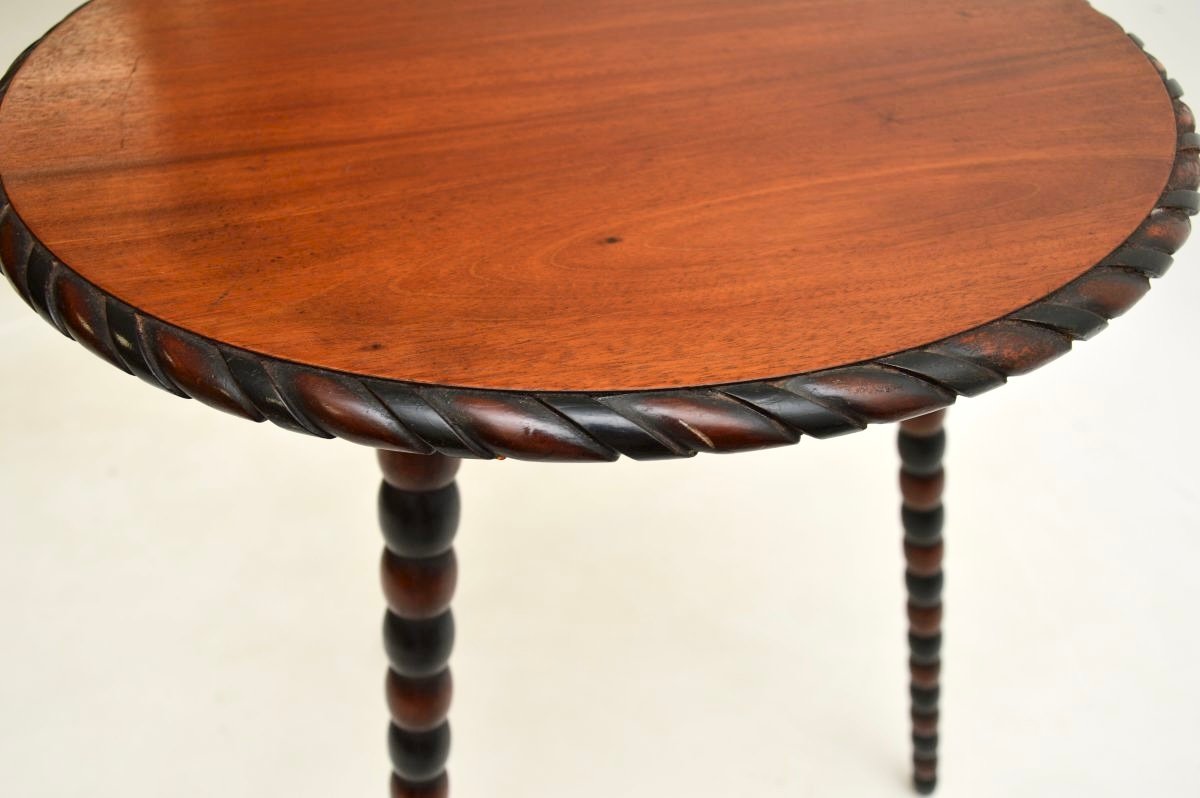 Victorian Bobbin Leg Side Table, 1880s for sale at Pamono