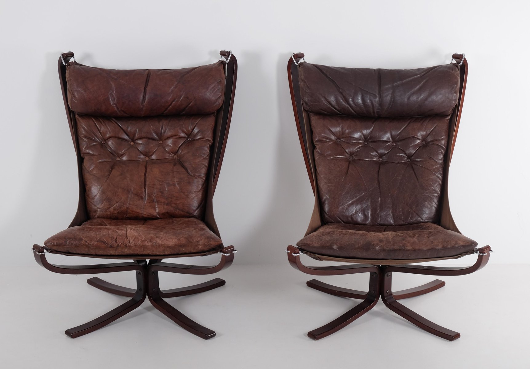 Set of Falcon Easy Chairs attributed to Sigurd Resell, Norway, 1970s ...