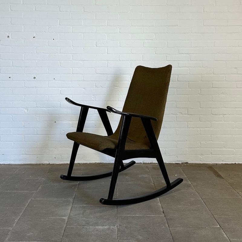 Vintage Rocking Chair by Louis Van Teeffelen for sale at Pamono