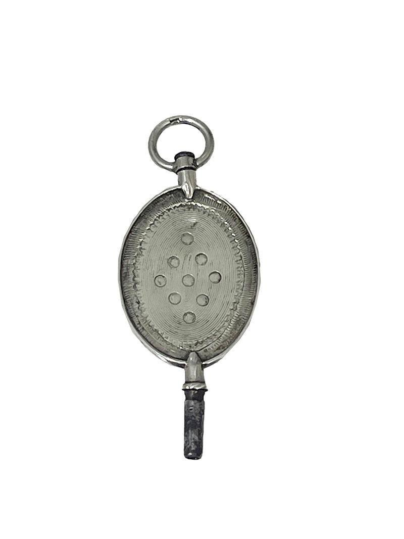 19th Century Dutch Silver Watch-Key with a Scene of a Bunch of Grapes ...