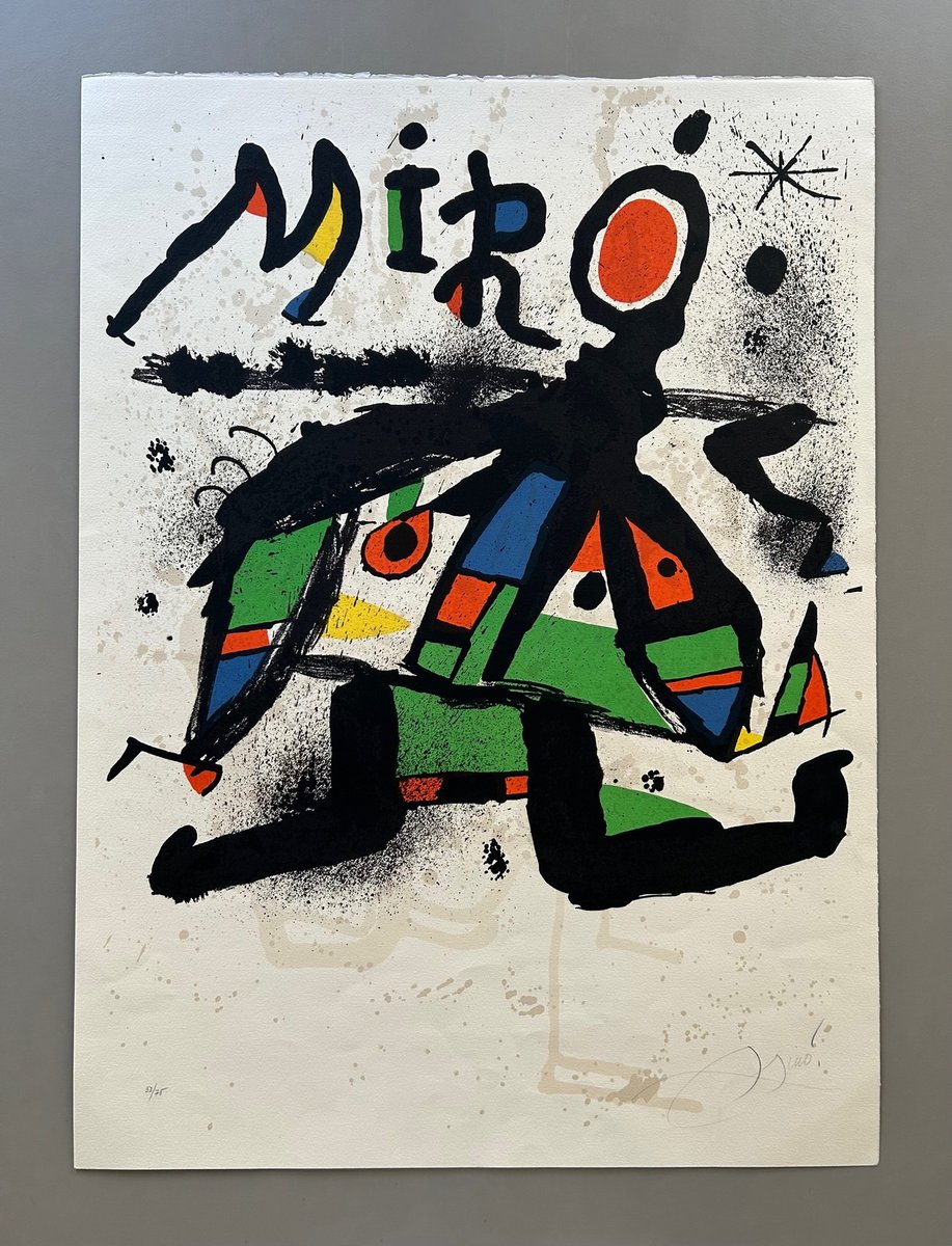 Joan Miro, Composition, 1978, Lithograph for sale at Pamono