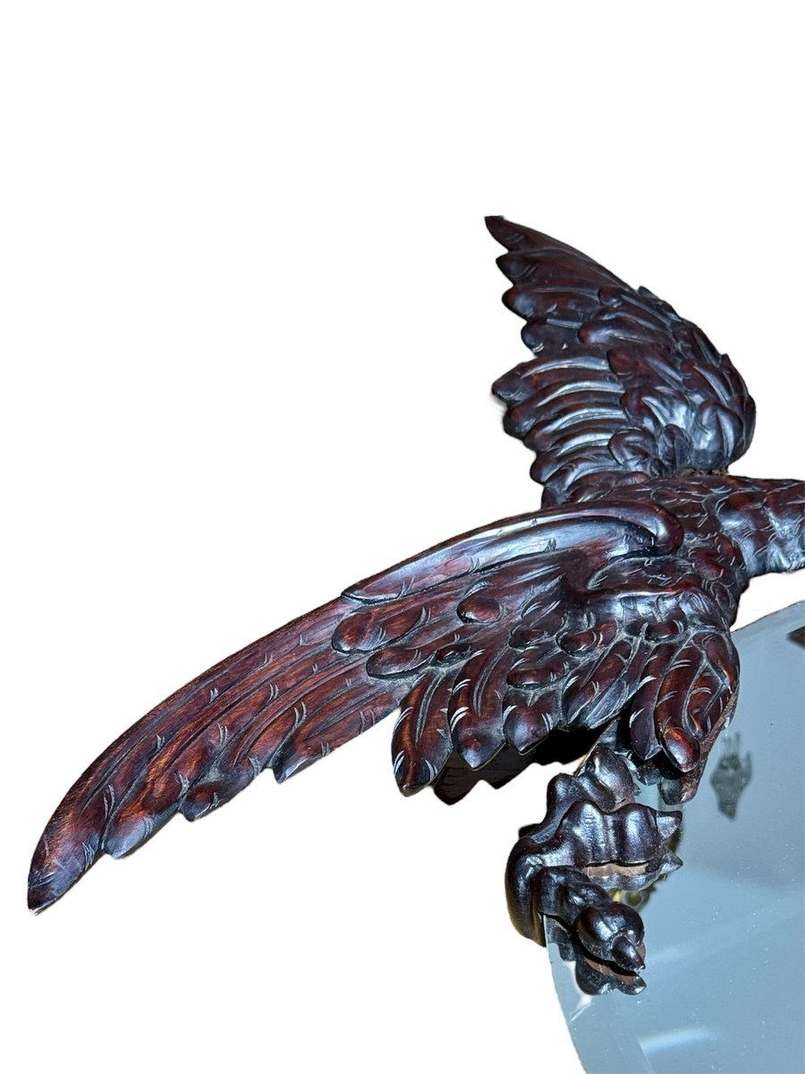 Art Nouveau Phoenix Overmantel Mirror for sale at Pamono