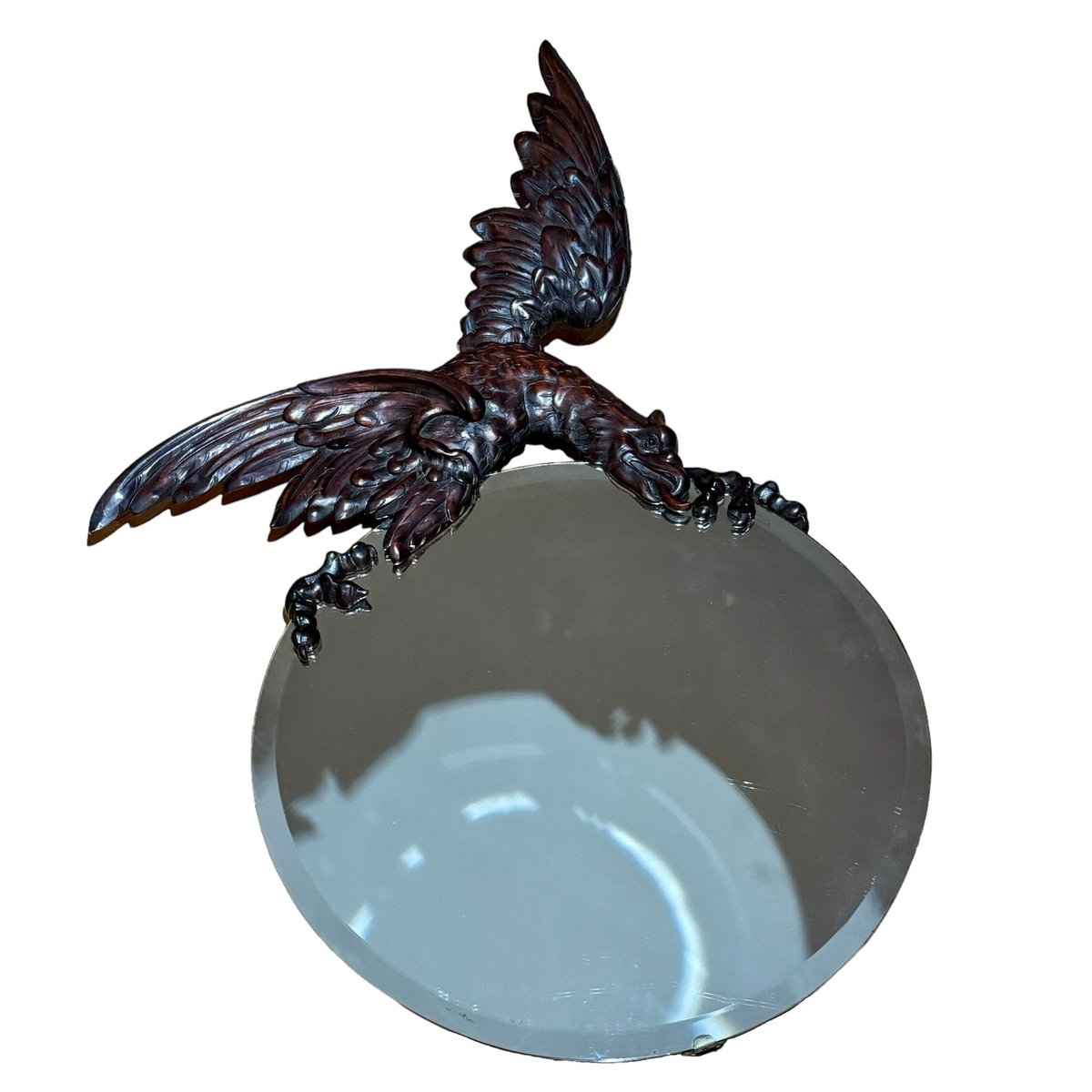 Art Nouveau Phoenix Overmantel Mirror for sale at Pamono