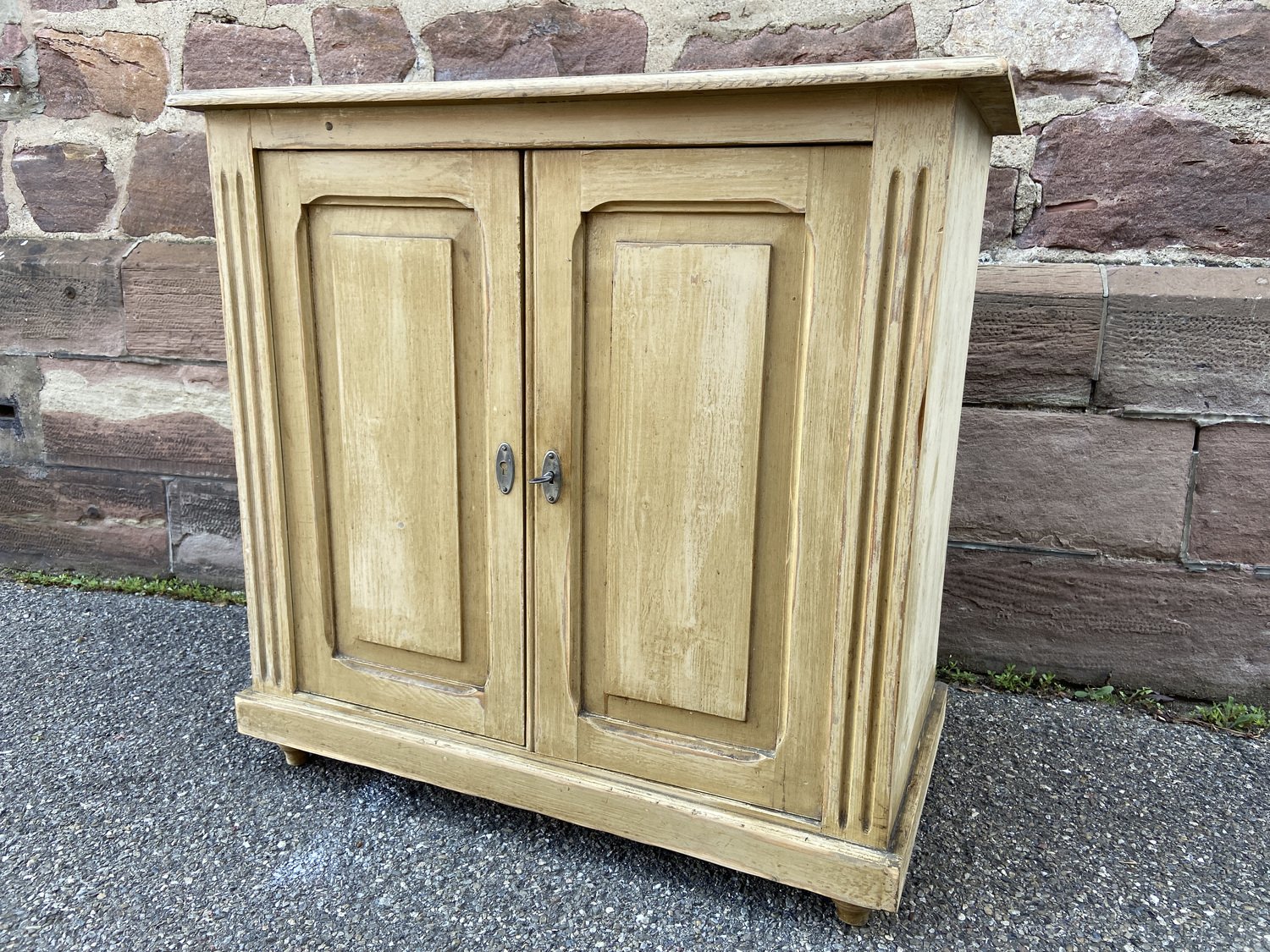 French Alsace Farmer Painted Buffet, 1890s for sale at Pamono