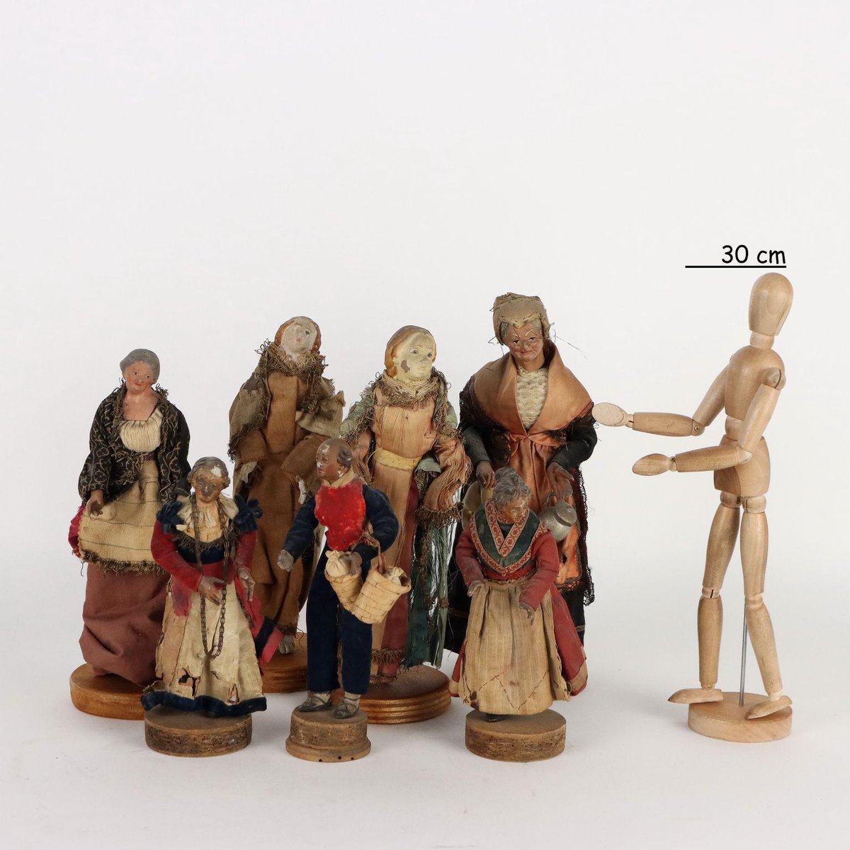 Nativity Scene Figures, Set of 7 for sale at Pamono