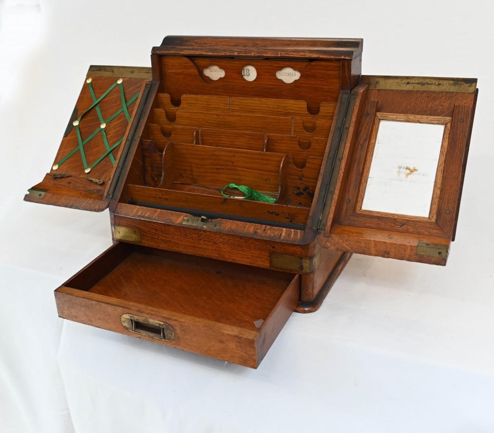 Victorian Campaign Desk Set, 1890s for sale at Pamono
