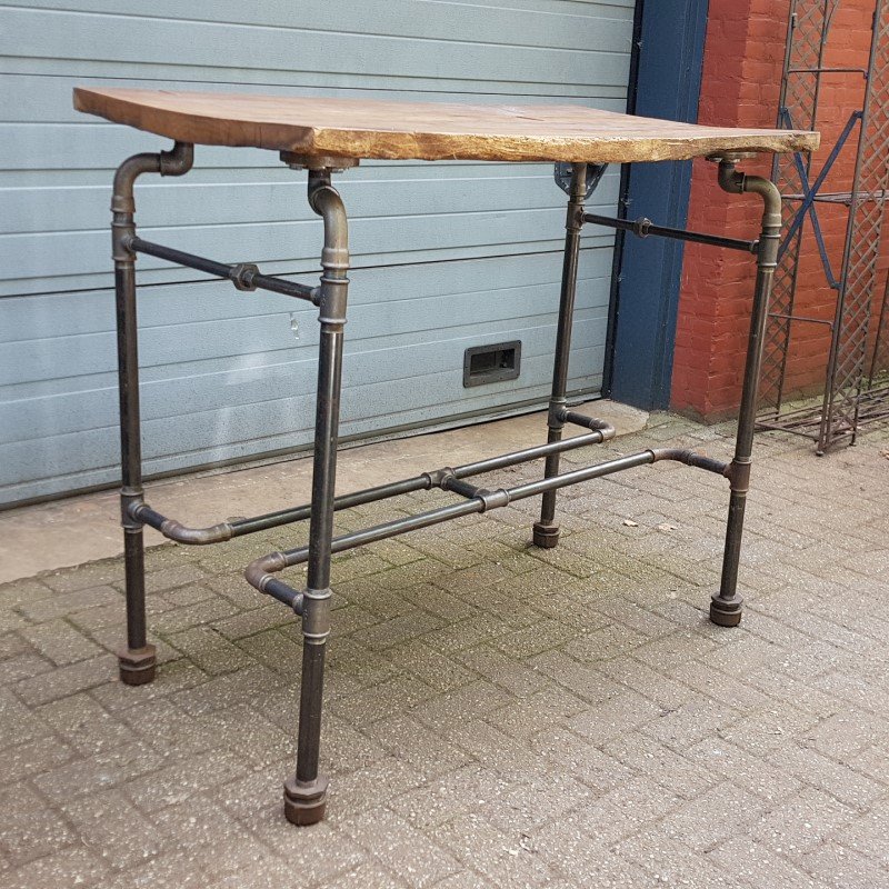 Large Vintage Industrial Standing Bar Table for sale at Pamono