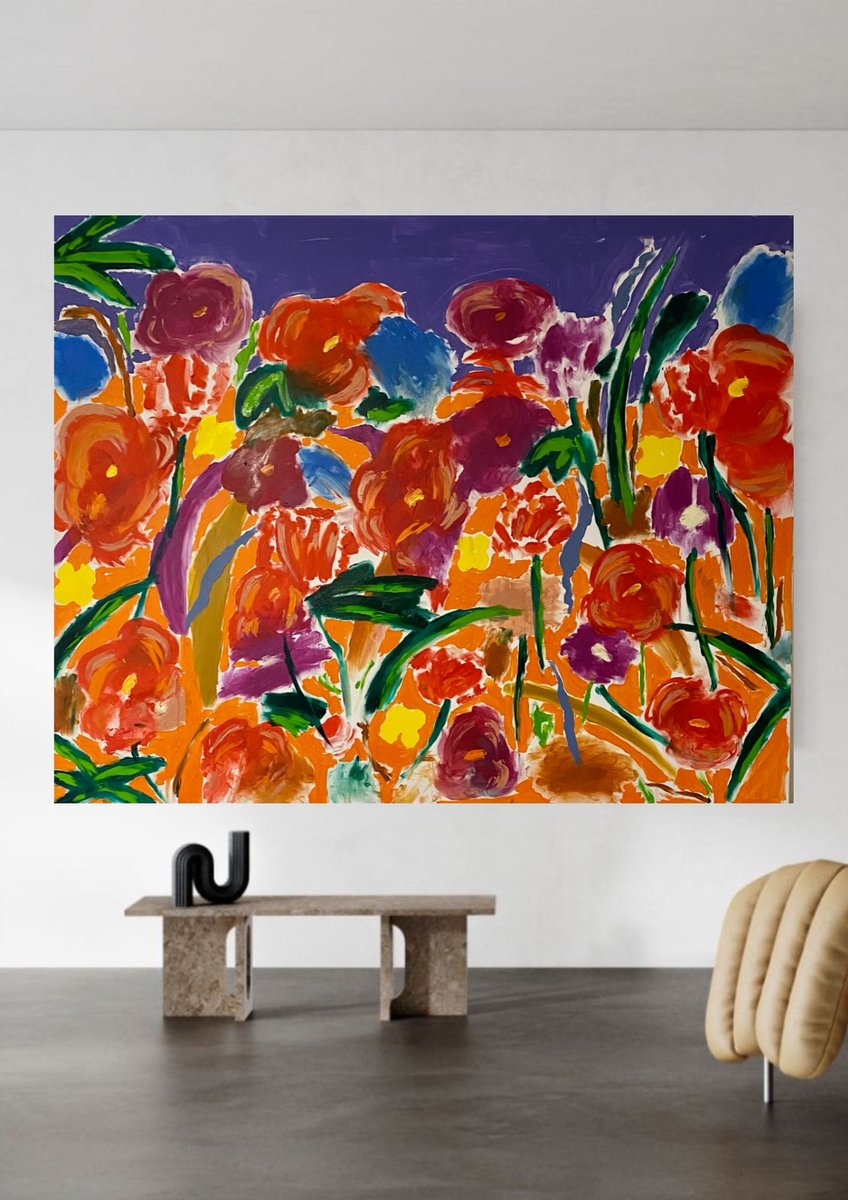 Gauthier Bruel, La Beauté de la Nature, Acrylic on Canvas, 2024 for sale at Pamono