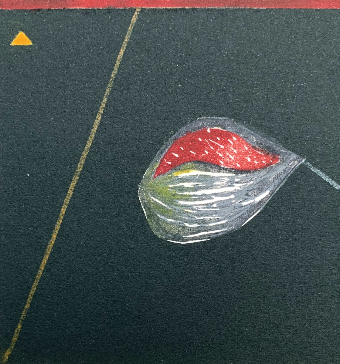 Maria Stelmaszczyk, A Fig, Linocut on Paper, 2007 for sale at Pamono