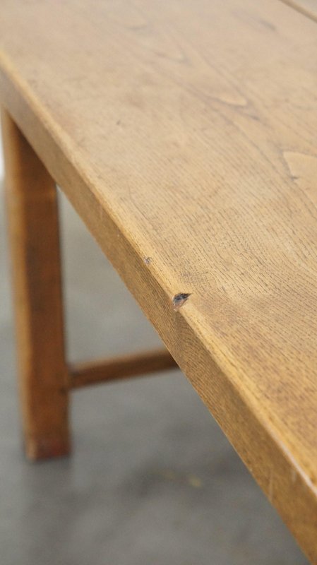 Long Wooden Dining Table for sale at Pamono