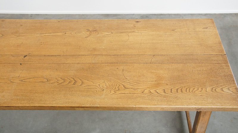 Long Wooden Dining Table for sale at Pamono