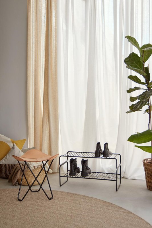 Black Metal Shoe Racks by Cuero Design for sale at Pamono