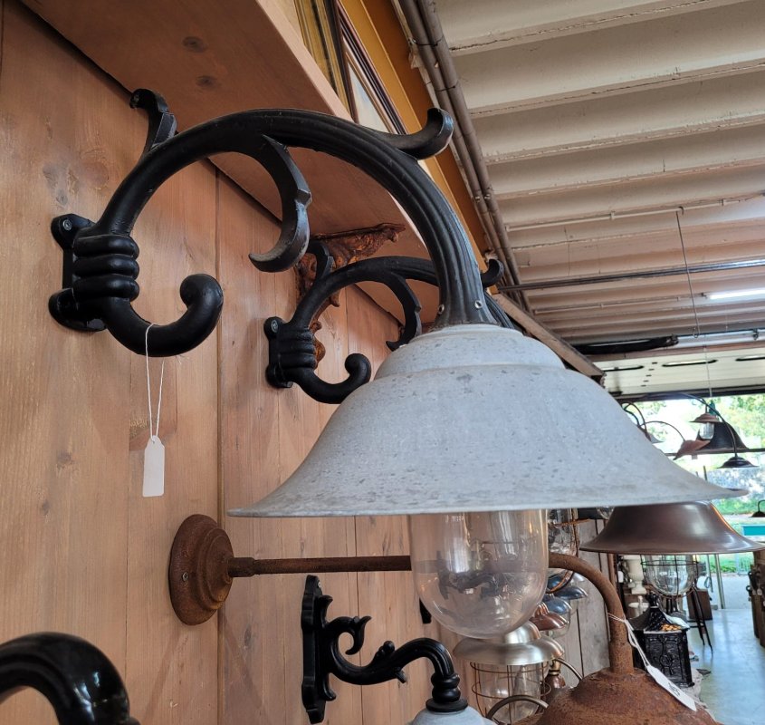 Zinc Cast Iron Outdoor Lamp Light for sale at Pamono