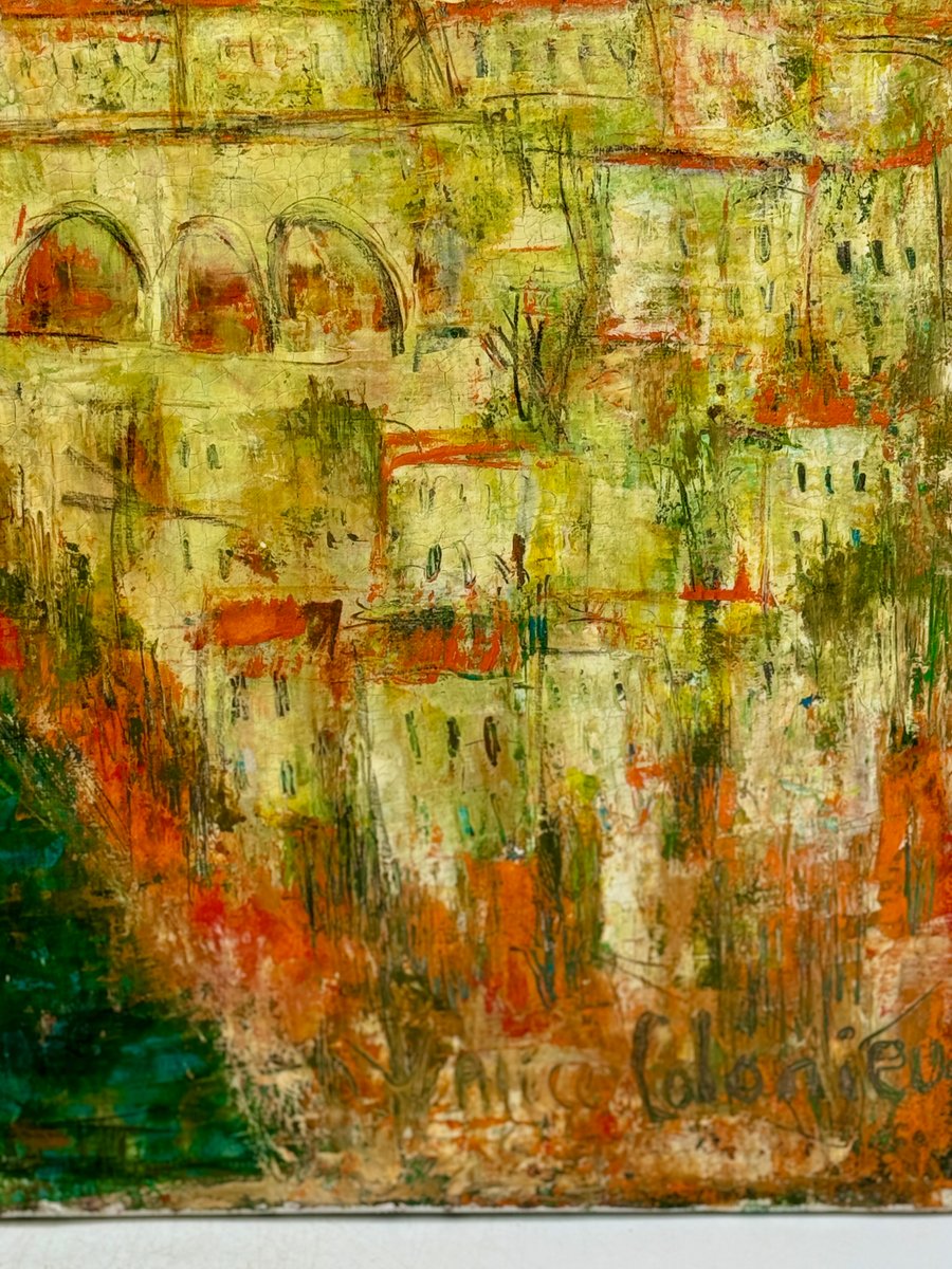 Alice Colonieu, Roaix, Acrylic on Canvas, 1960 for sale at Pamono