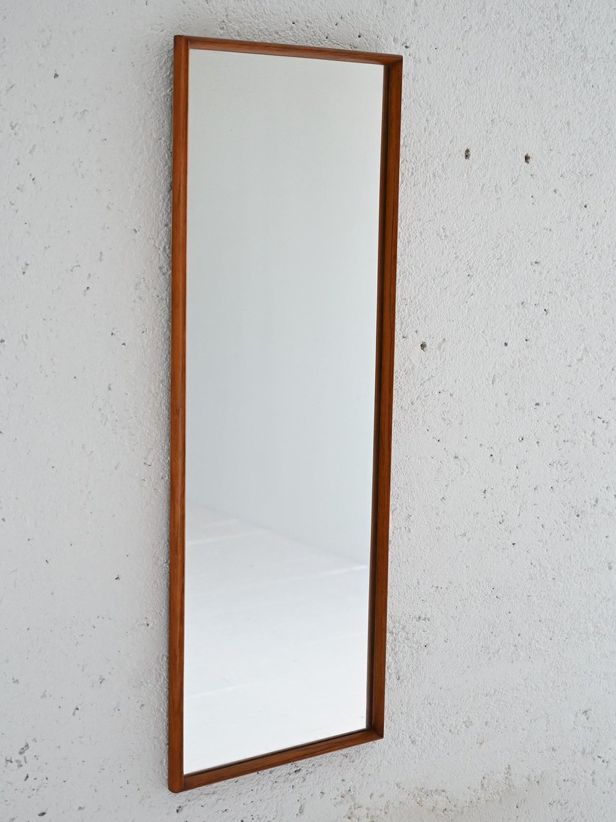 Vintage Mirror with Teak Frame, 1960s for sale at Pamono