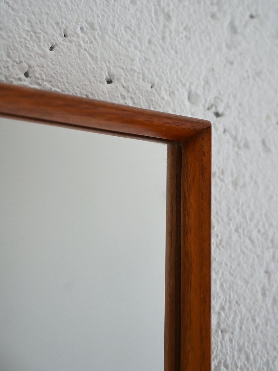Vintage Mirror with Teak Frame, 1960s for sale at Pamono