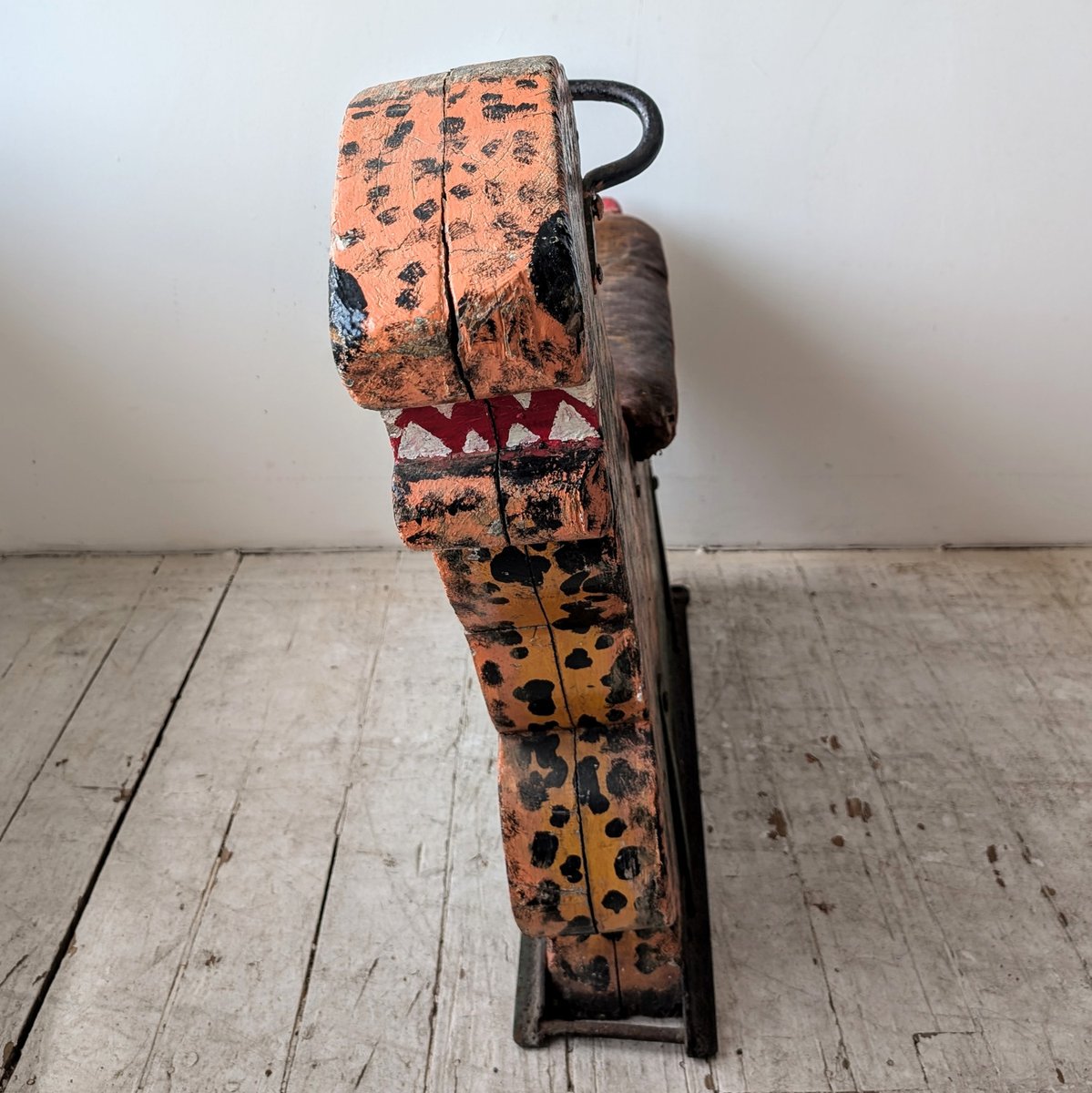 Vintage Fairground Carousel Painted Wood Leopard Orton & Spooner ...