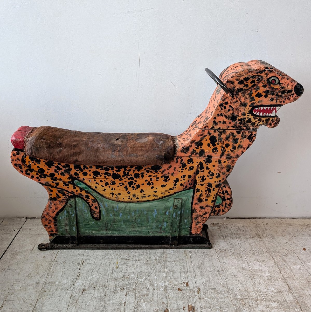 Vintage Fairground Carousel Painted Wood Leopard Orton & Spooner ...