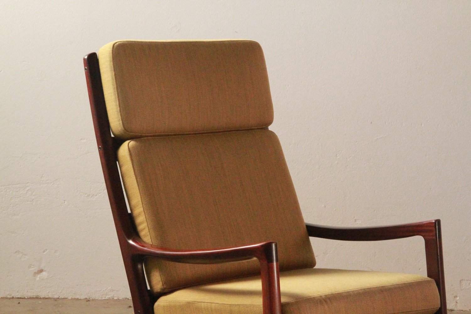 Mid-Century Senator High Back Lounge Chair by Ole Wanscher for Cado ...